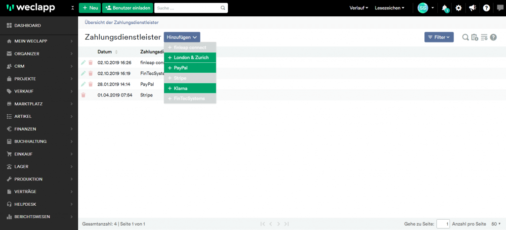 Stripe Integration für weclapp | weclapp Store